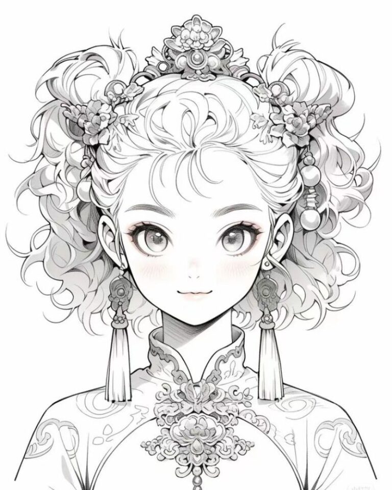 Tải 30+ tranh tô màu công chúa anime cute mới nhất năm 2025 ...